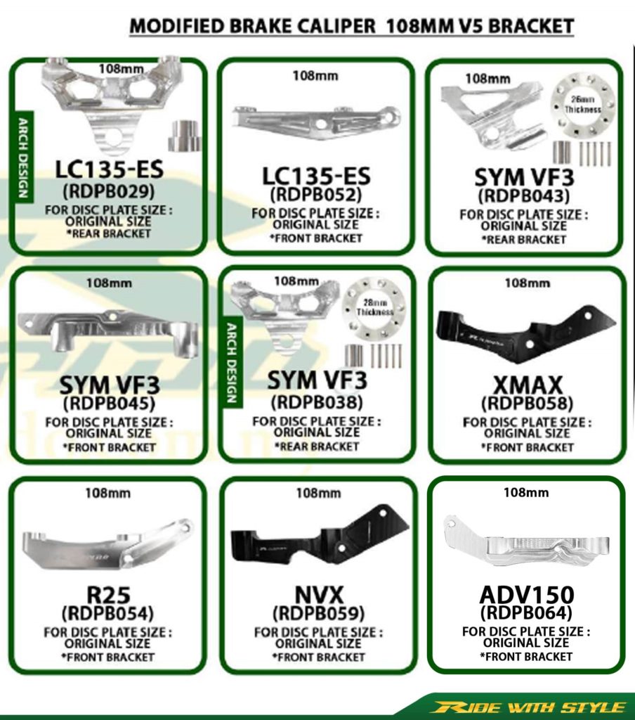 Modify Caliper Bracket - V.5 - Rapido