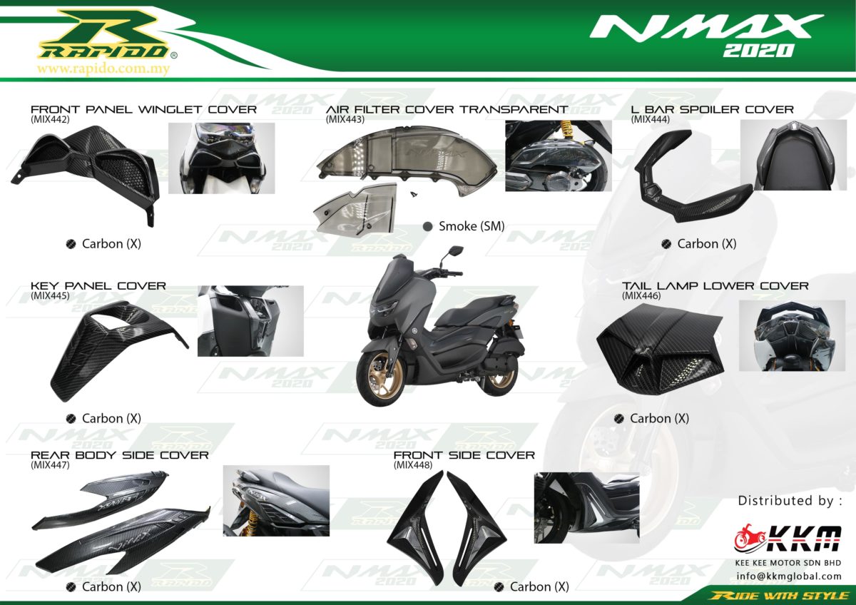 Floor Panel (Foot Step Cover Pad) - Yamaha NMAX 2020 - Rapido