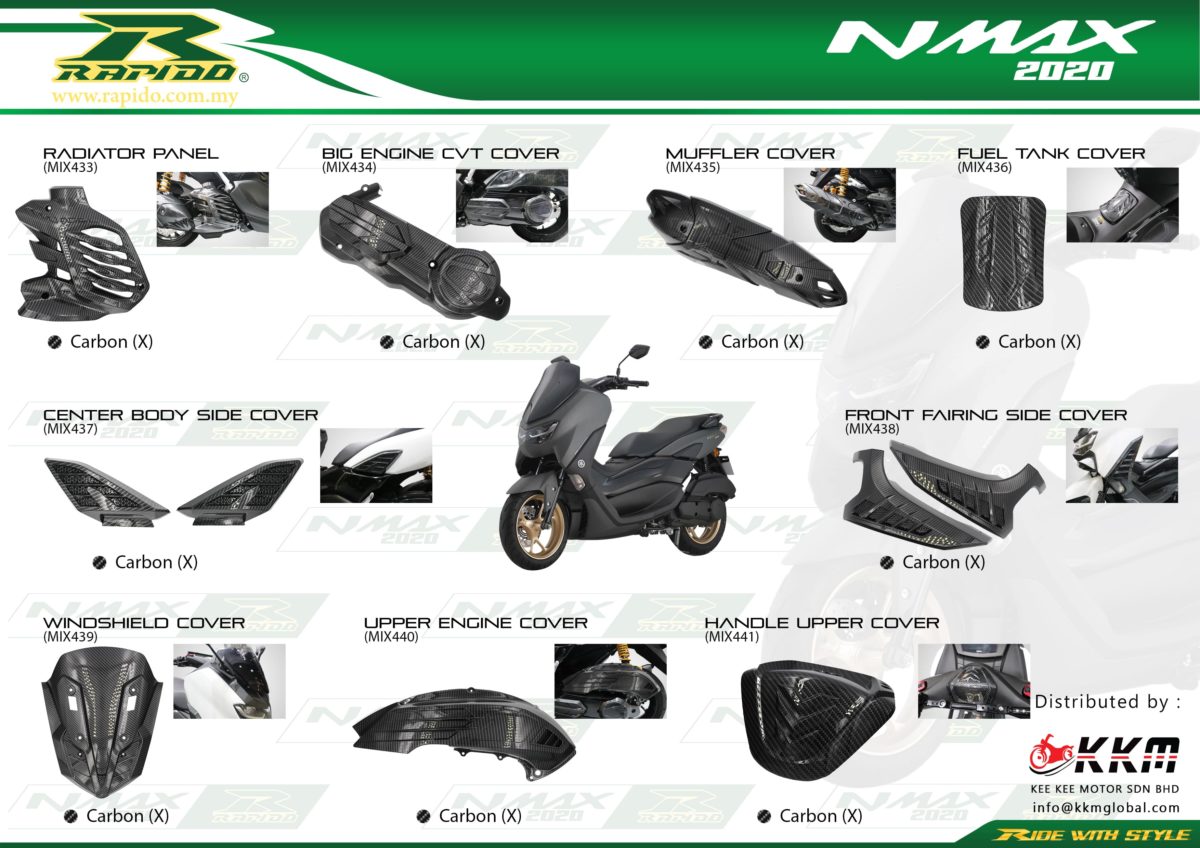 Front Panel Winglet Cover V.2 - Yamaha NMAX 2020 - Rapido
