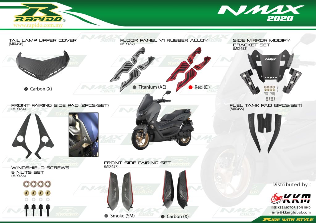 Floor Panel (Foot Step Cover Pad) - Yamaha NMAX 2020 - Rapido